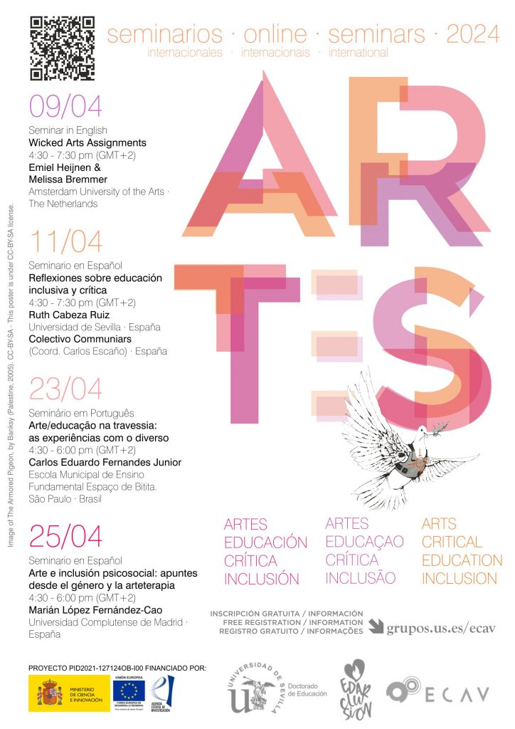 Seminarios internacionales online “Artes · Educación Crítica ...